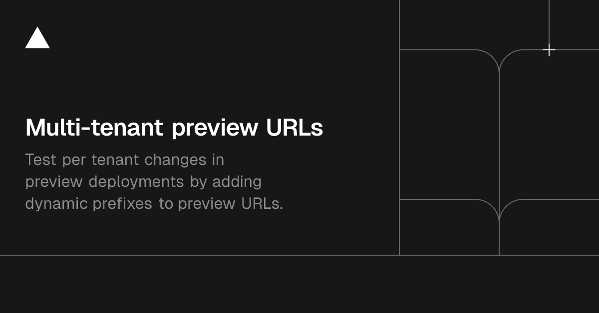 Multi-tenant preview URLs